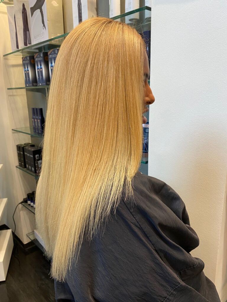 Corrective Color Before and After - Barron's London Salon